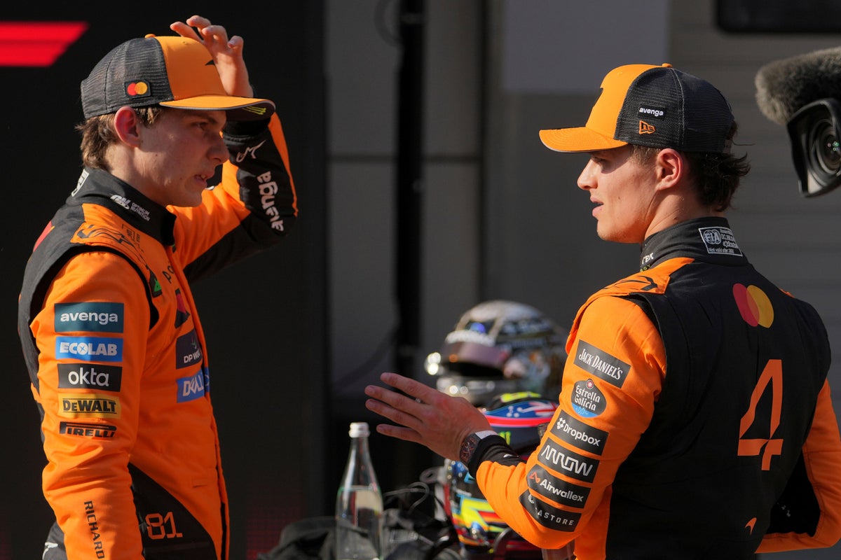 Oscar Piastri takes title fight to Lando Norris with first F1 pole ...