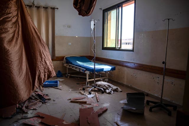 Inside horror of bombed Gaza hospital after boy killed in bed while ...