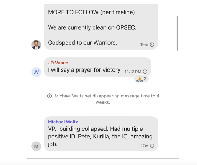 Entire Signal chats about Yemen attacks are published after Trump team ...