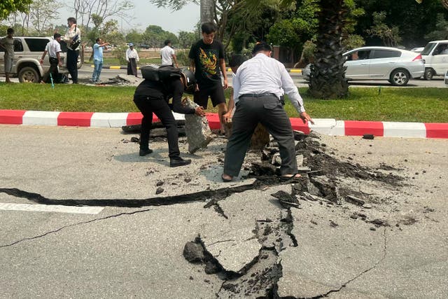 Mapped: The regions hit worst by 7.7-magnitude earthquake in Myanmar ...