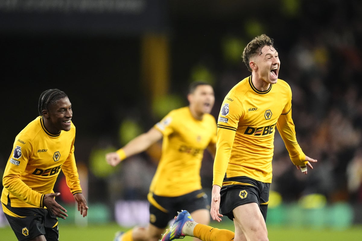 Wolves take another step towards safety as Jorgen Strand Larsen downs ...