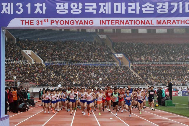 North Korean runner claims gold as country stages first international ...