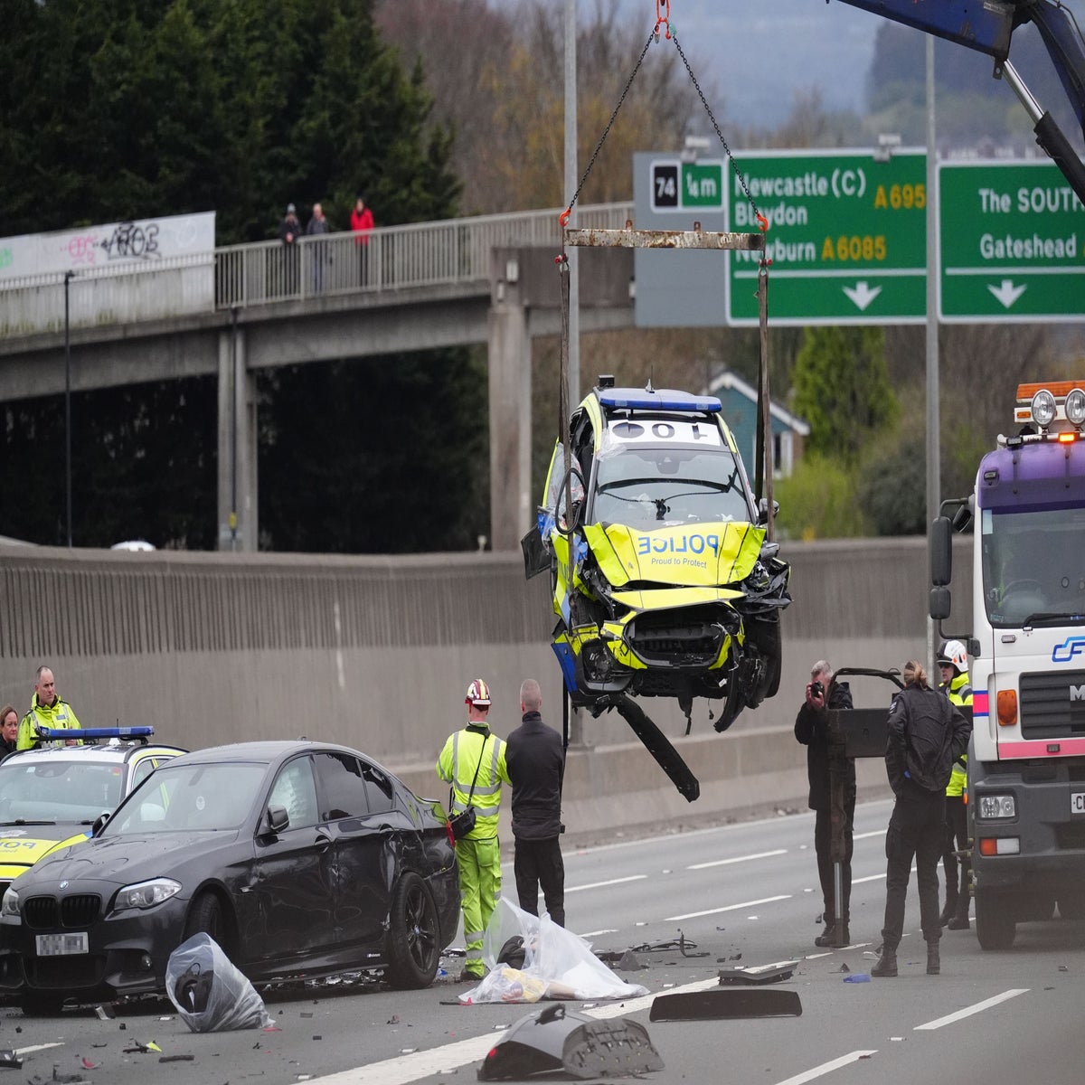 Police Cars Crash