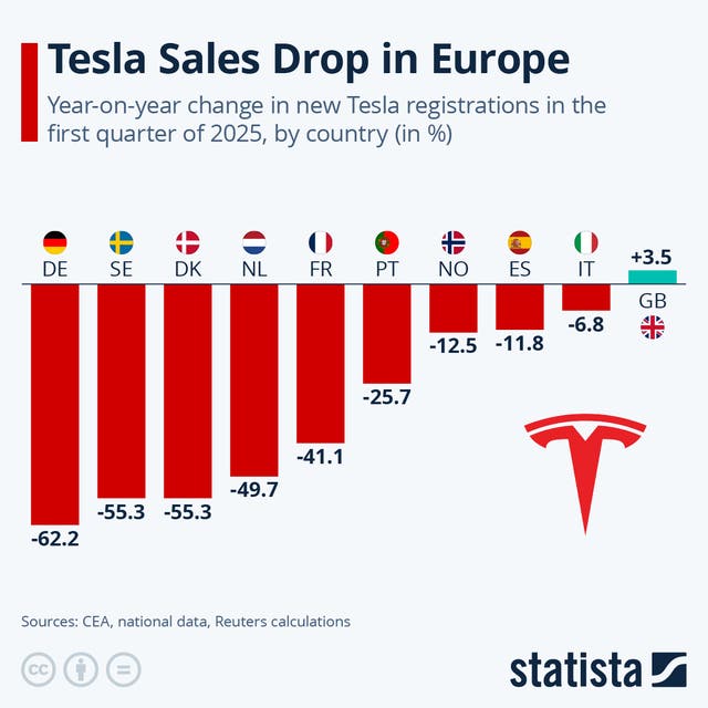Why Tesla’s fall forced Musk to step back from DOGE as profits plummet ...