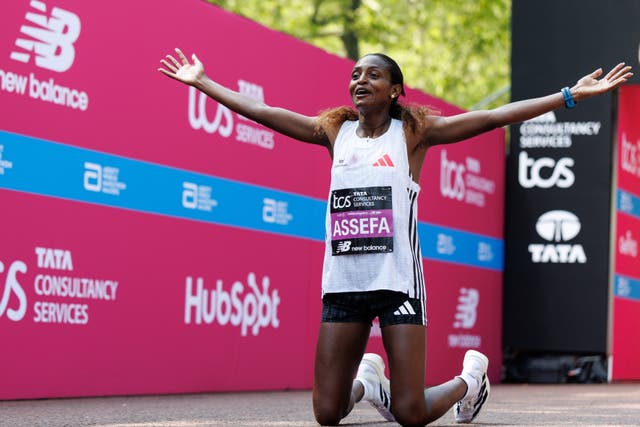 London Marathon results 2025: Sabastian Sawe wins men’s race as Tigst ...