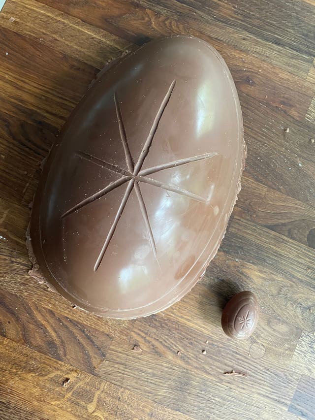 TikTok chef Phoenix Ross of But Bigger makes giant Creme Egg the weight ...