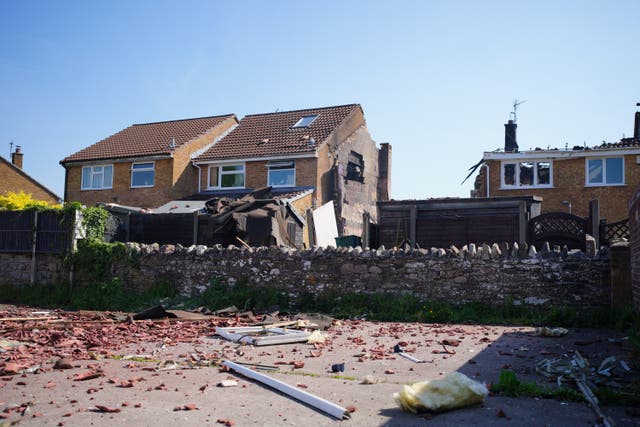 Three in hospital as house destroyed in suspected gas explosion in ...