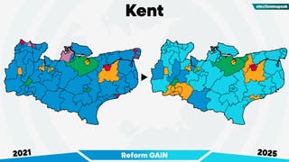 Map: Where have Reform performed best in local council elections? | The ...