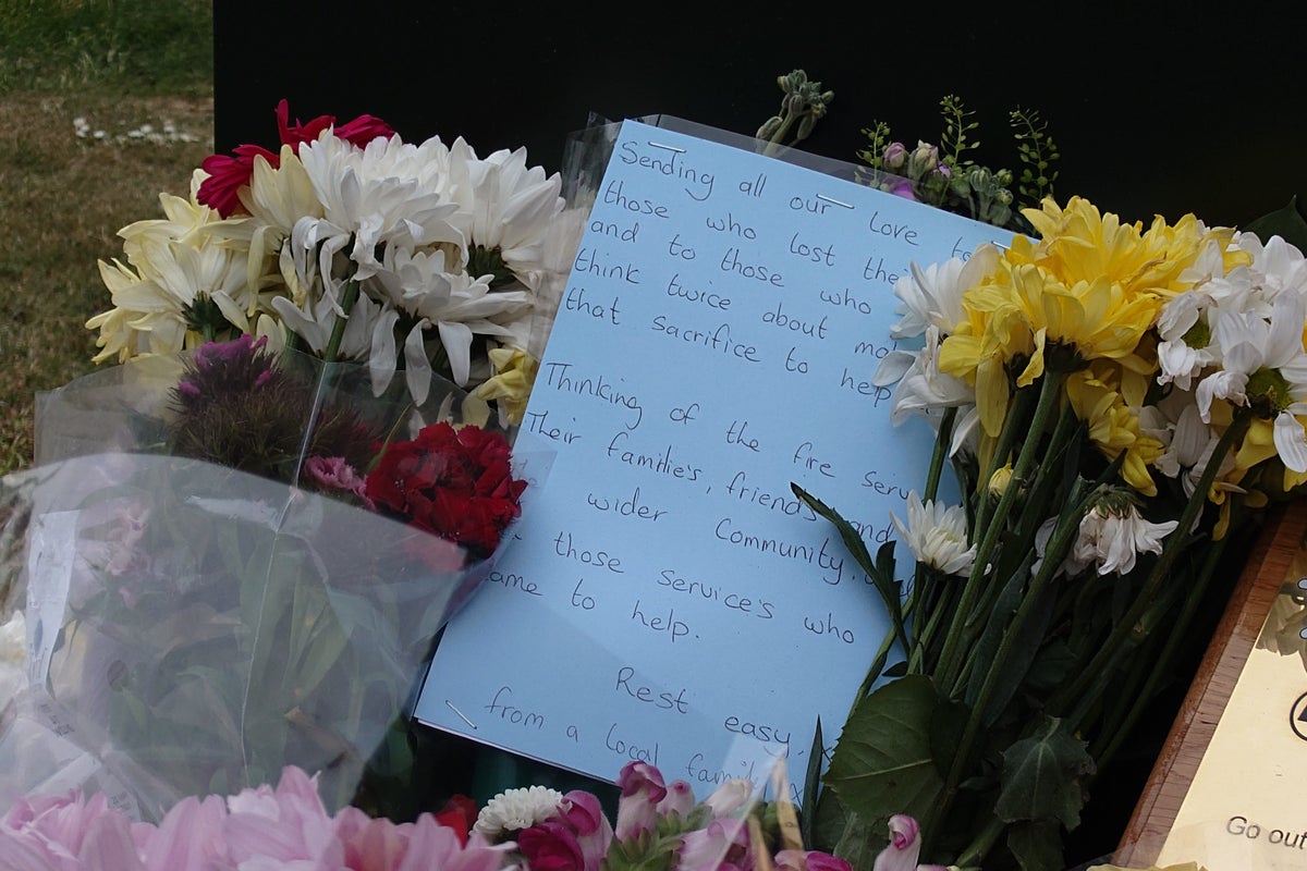 Tributes paid to firefighters and man killed in former RAF base blaze ...