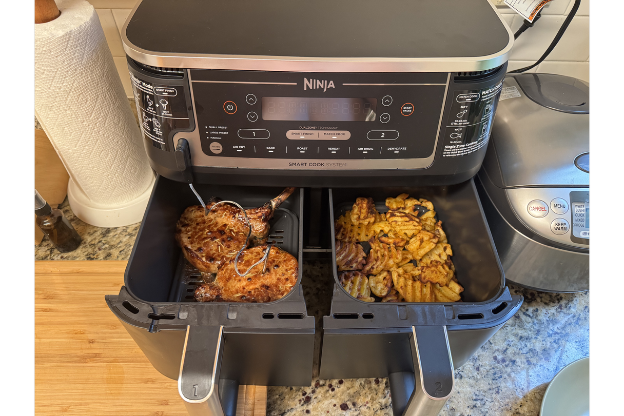 Ninja dual-zone air fryer review: Hidden gadget makes cooking easy ...
