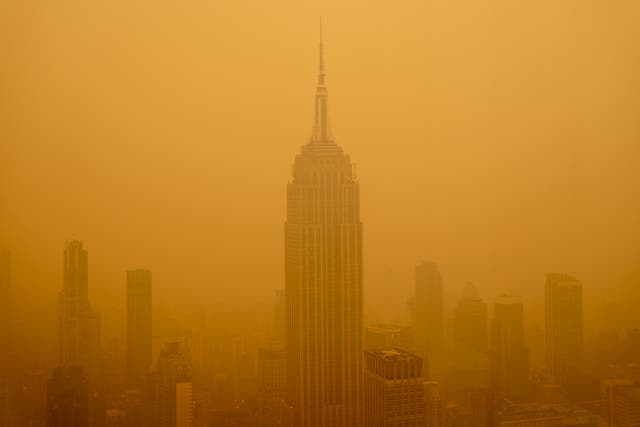Canadian wildfire smoke expected to drift into US, two years after New York engulfed by smog ...