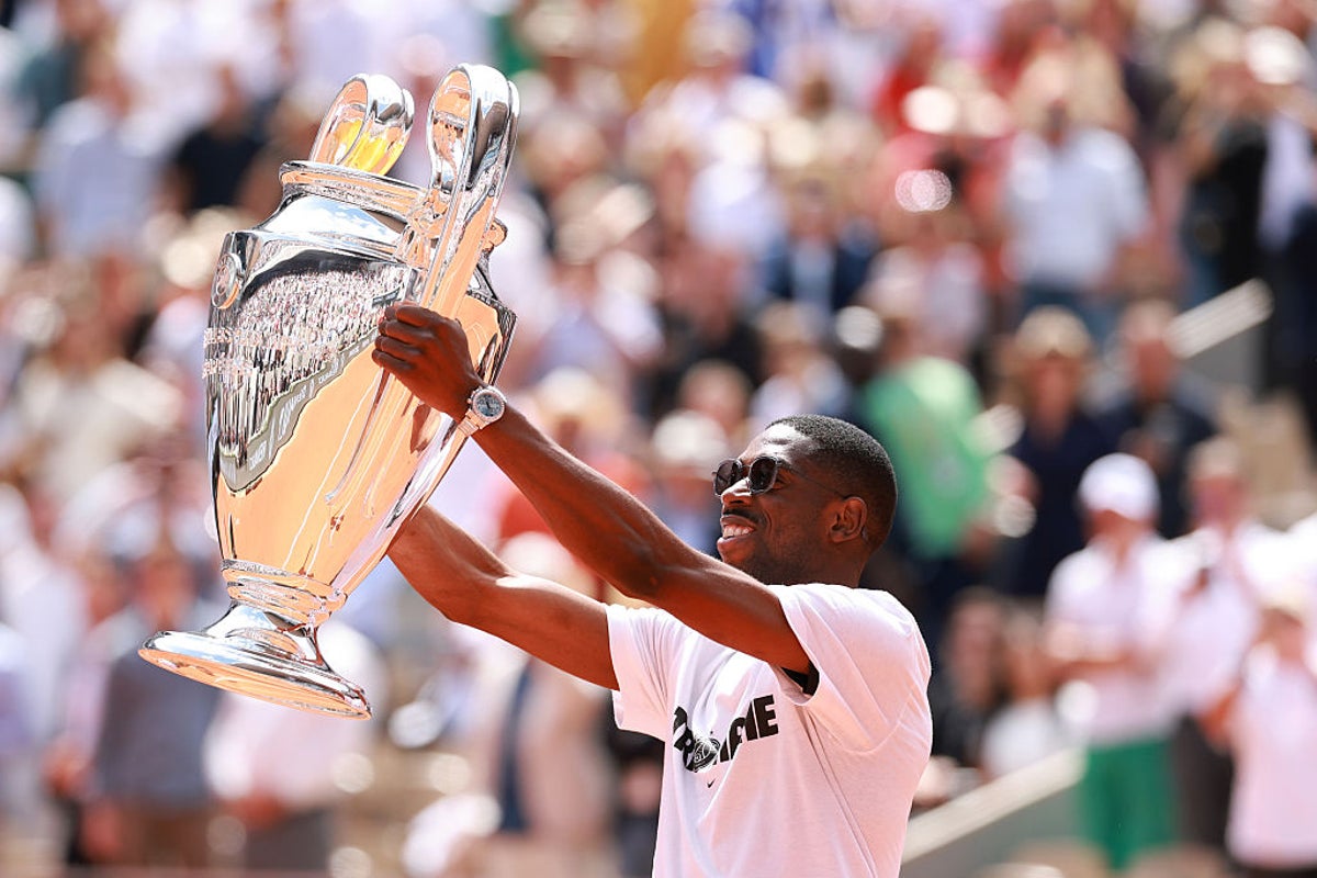 Ousmane Dembele gets hero’s welcome as he presents Champions League ...