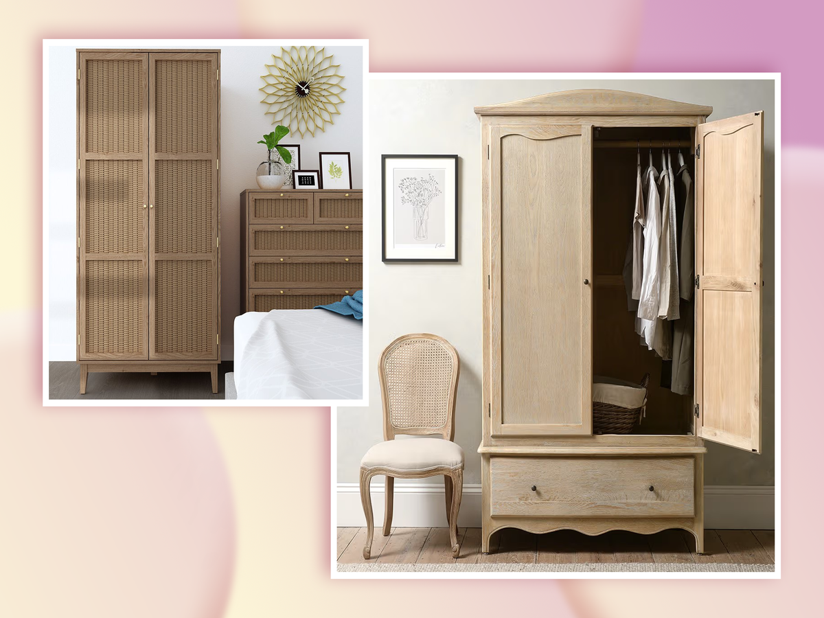 Wardrobe Storage Cabinets Ready Assembled Classic 2 Door Wardrobe Grey