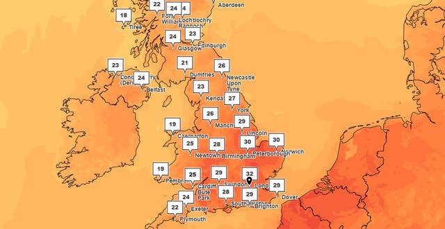 UK heatwave: Wildfire, health and drought warnings explained in six key maps | The Independent