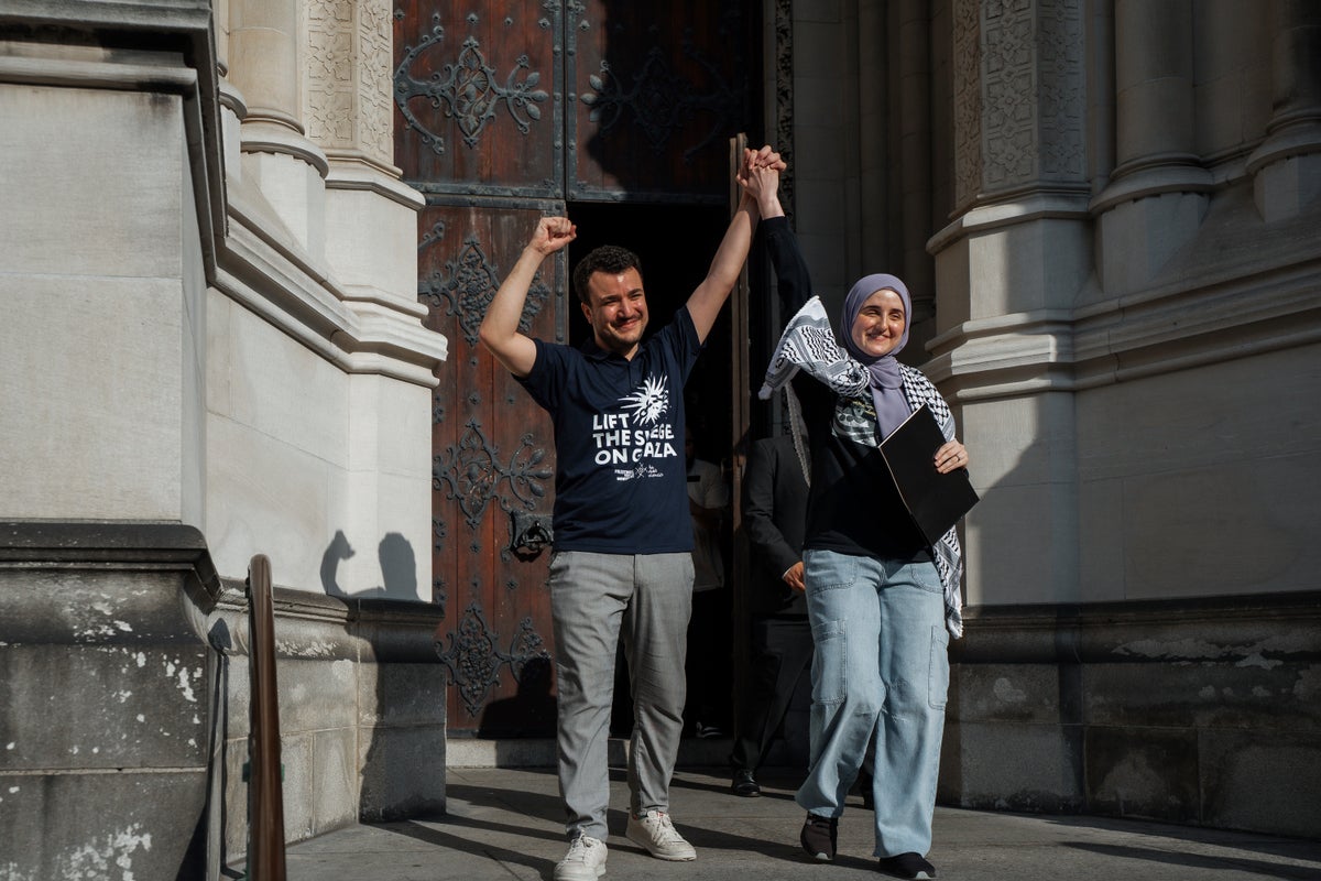 Mahmoud Khalil reunited with family in NYC following three months in ...