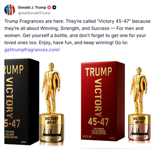 The attar of the deal: Now you can smell like Trump as president hawks ...