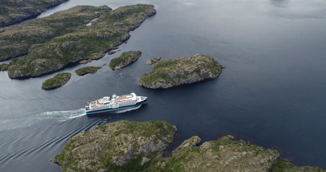 <p>The SH Diana navigates its way through still waters</p>