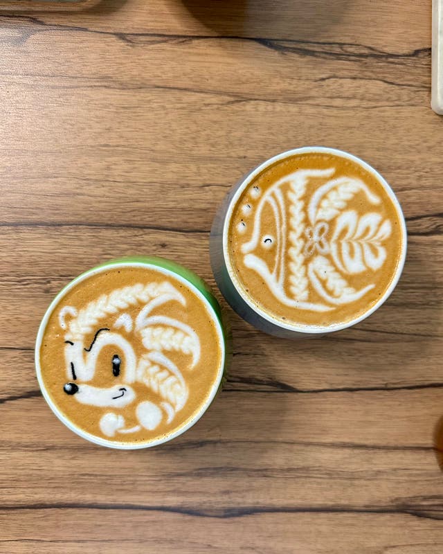 Man crowned UK latte art champion with Sonic the Hedgehog, dog and ...