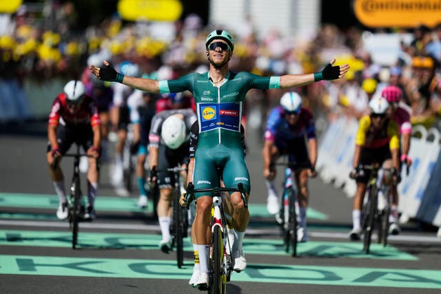 Jonathan Milan beats Wout van Aert to snatch first Tour de France stage ...