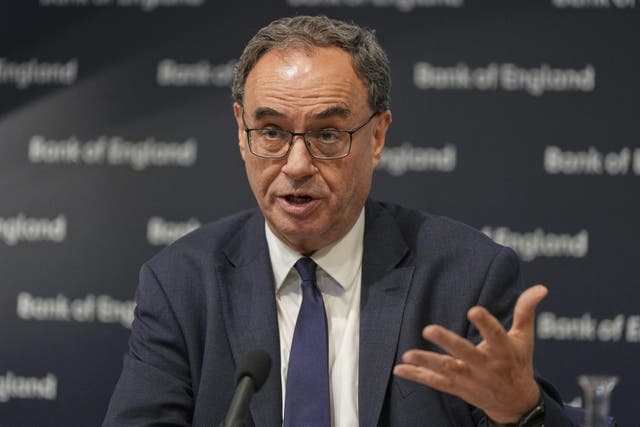 <p>Andrew Bailey has said the Bank of England could cut the base rate if the jobs market continues to slow down off the back of the rise in NICs for employers (Alastair Grant/PA)</p>