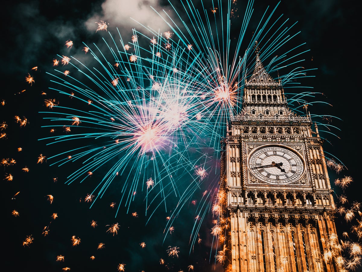 new years countdown clock uk