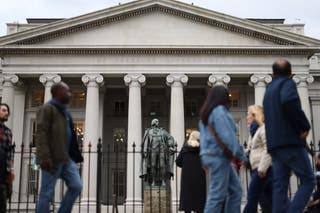 The national debt has reached a record $37 trillion, the Treasury ...