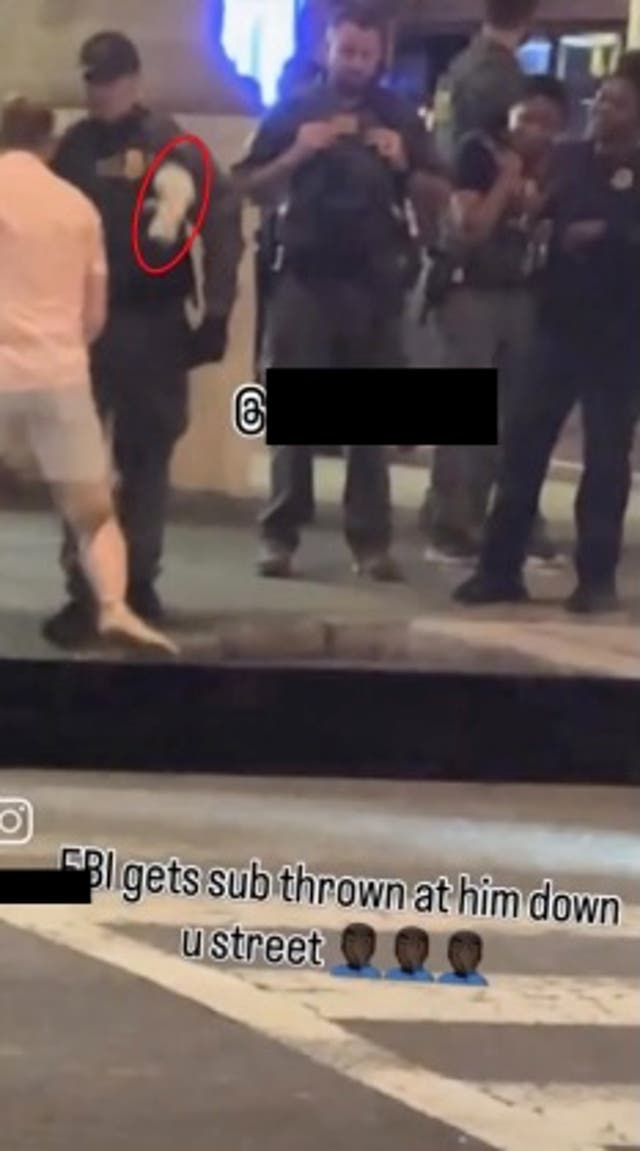 DC man arrested after he’s accused of throwing sandwich at federal officer and calling him a ...