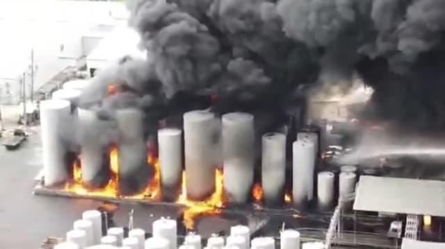Massive fire and explosion at Louisiana auto supply plant forces ...