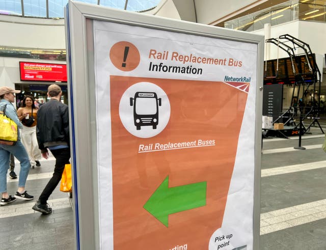 Trains replace rail replacement buses in bank holiday weekend first ...