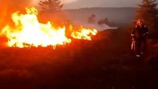 Wartime bombs explode as fire rips across Yorkshire moorland | The ...
