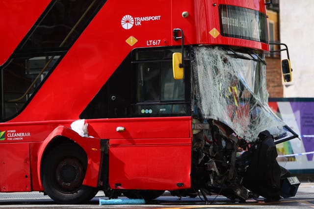 Fifteen people in hospital after bus hits pedestrians outside London ...