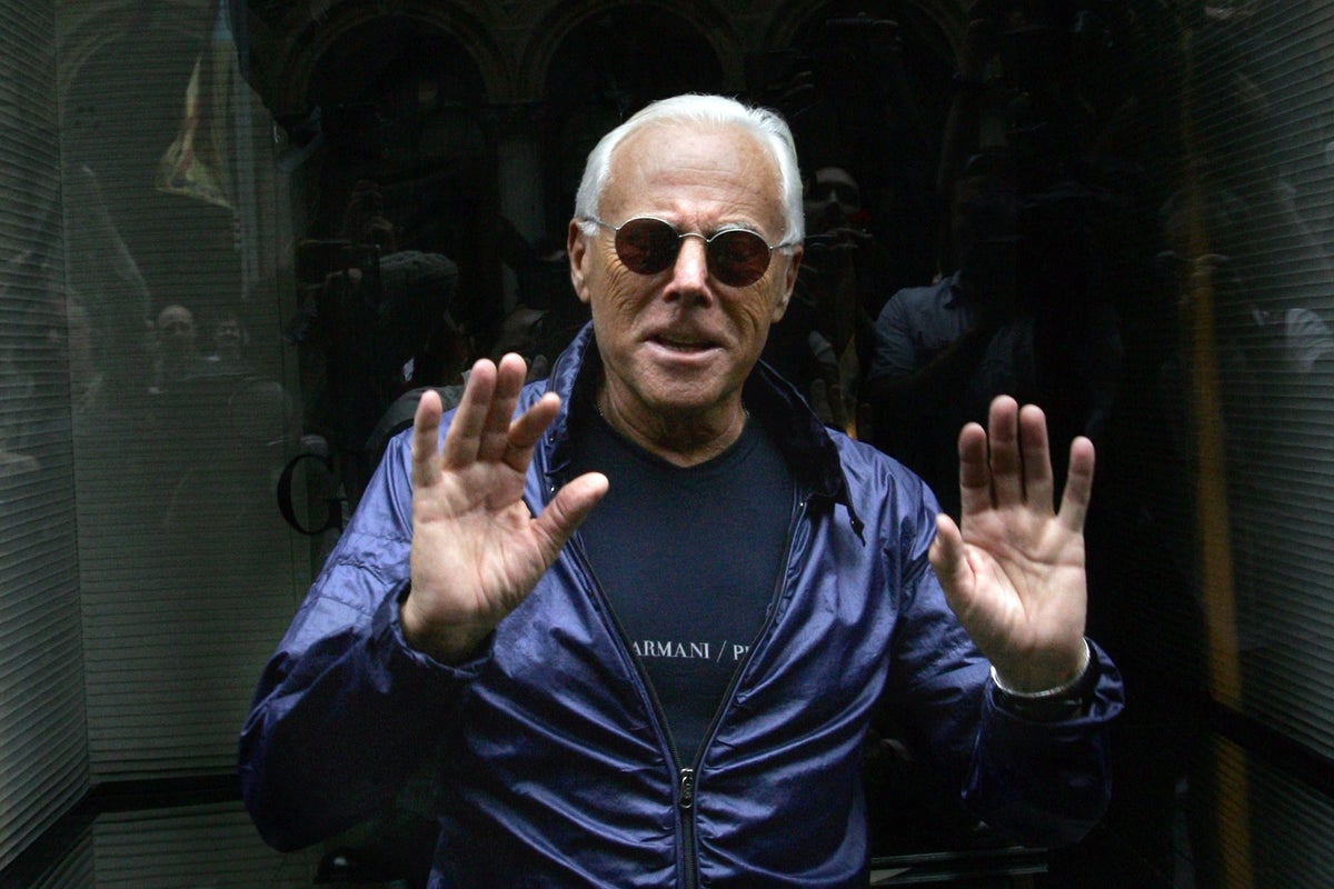 Italian luxury fashion giant Giorgio Armani dies aged 91 | The Independent