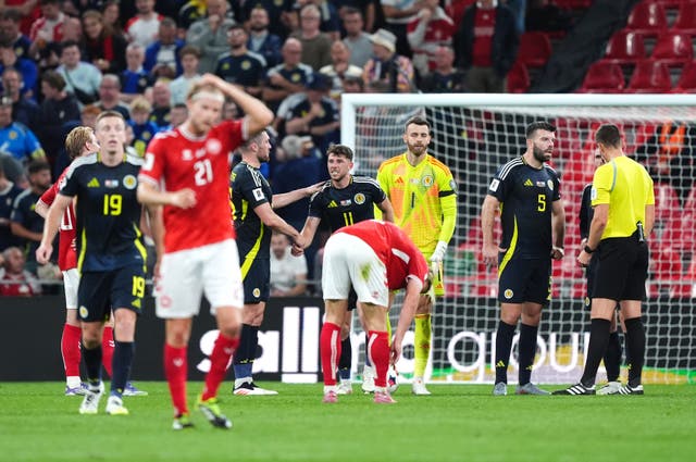 Scotland hold Denmark to goalless draw in opening World Cup qualifier ...