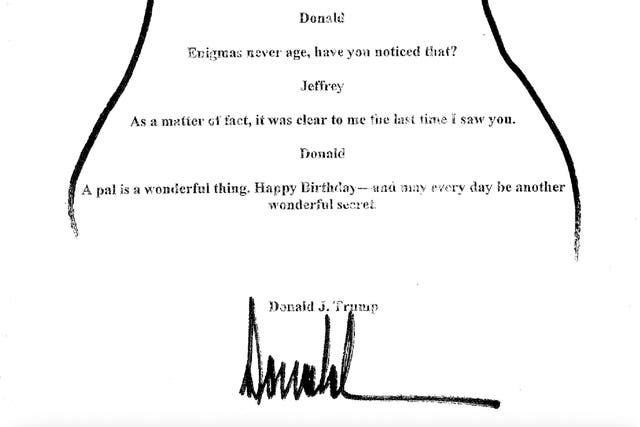 A look at Trump’s signature over the years after fallout from Epstein ...