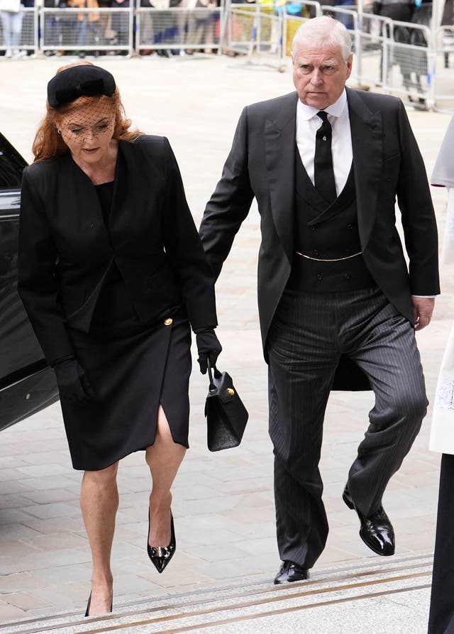 Duchess of Kent funeral: Prince Andrew makes rare public appearance ...