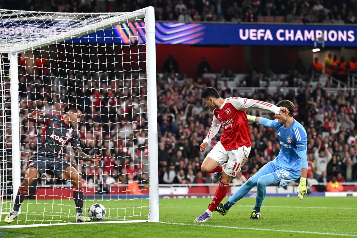 Martinelli scores again as Arsenal secure crucial Champions League ...