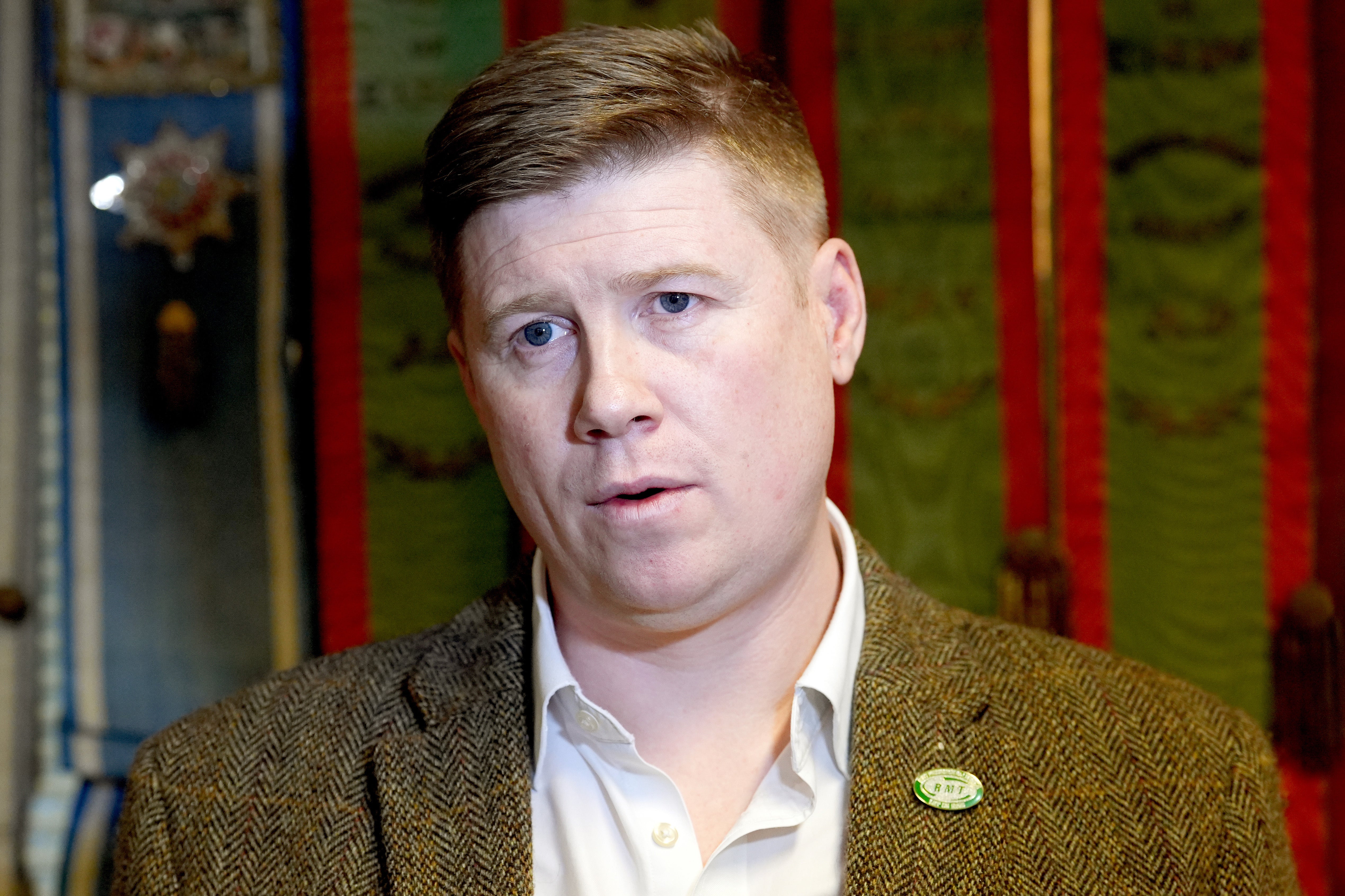 Union boss ‘held up Communist flag alongside people…