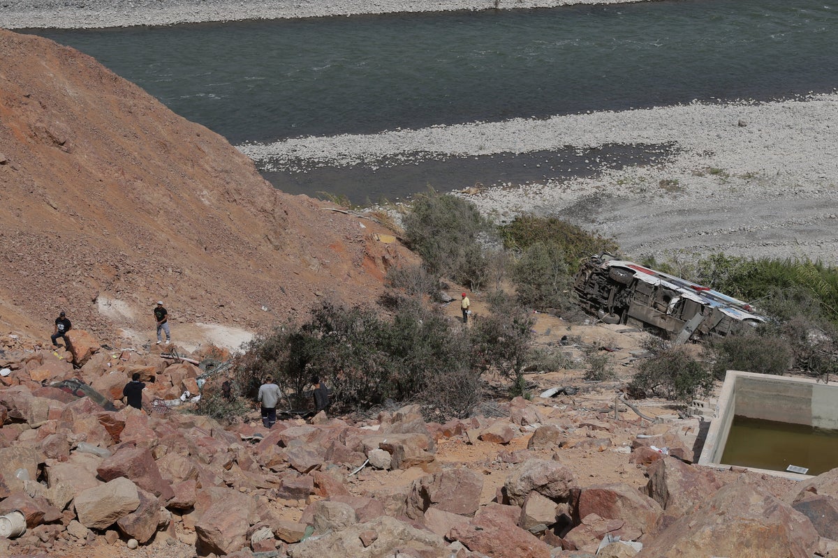 Passenger bus plunges into a ravine in southern Peru killing at least ...