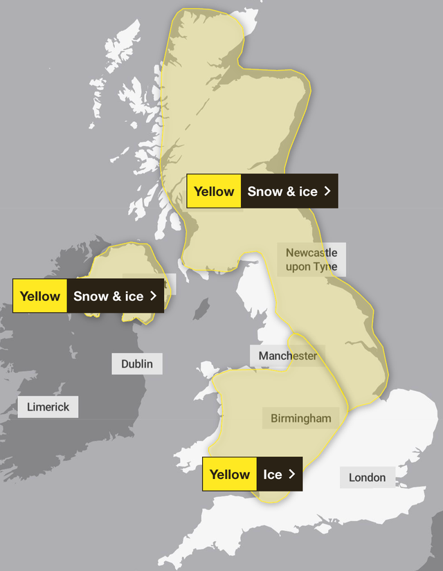 Storm Goretti map: Where Britain will be hit by heavy snow with yellow ...