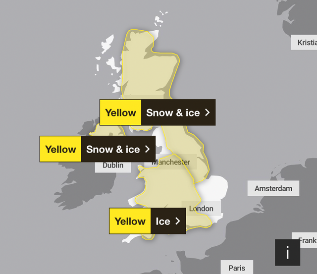 Storm Goretti map: Where Britain will be hit by heavy snow with yellow ...