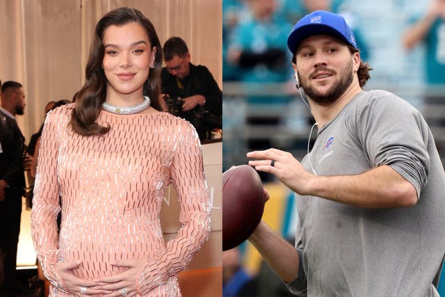 NFL star Josh Allen shares support for pregnant wife Hailee Steinfeld ...