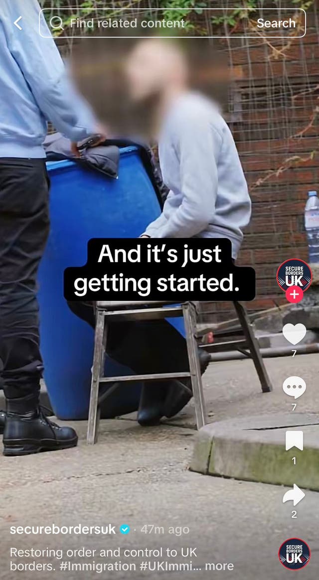 Home Office’s new TikTok account showing videos of migrants being ...