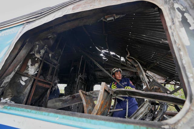 Thailand train accident: Photos show devastating aftermath of deadly ...