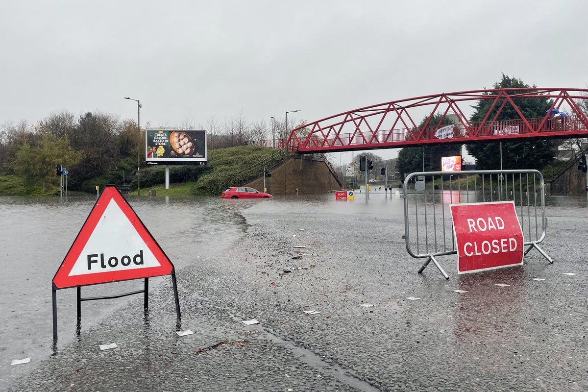 Storm Chandra hits UK with roads closed and warning of rail disruption ...
