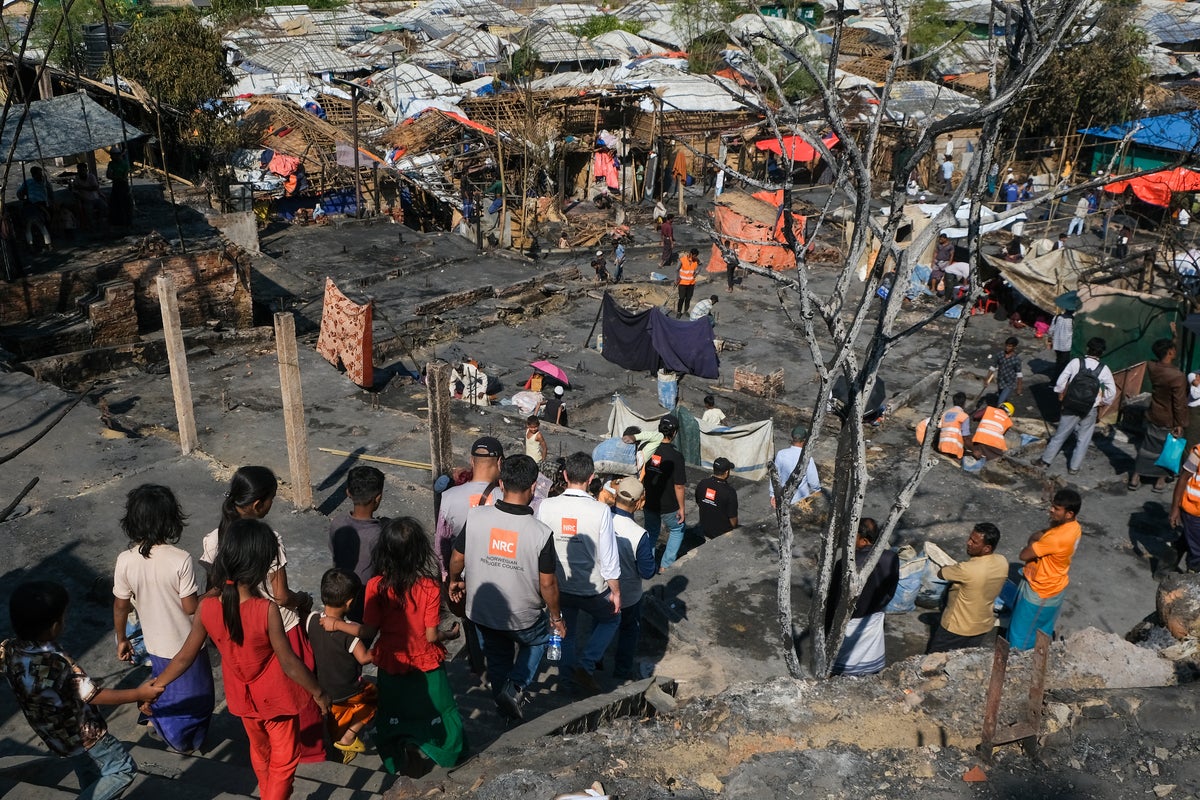 Fire at Cox's Bazar refugee camp in Bangladesh…