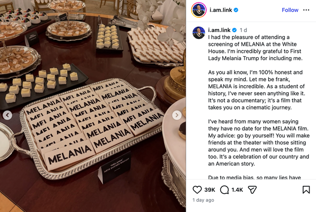 Monochrome cookies and branded popcorn buckets: Trump family holds ...