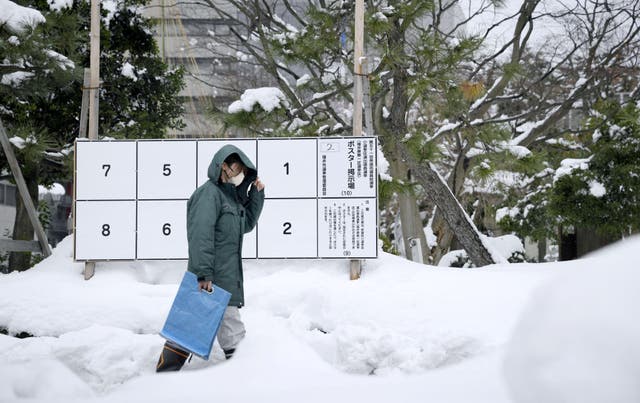 Japan braces for 70cm of snow and -23C cold snap ahead of snap election ...