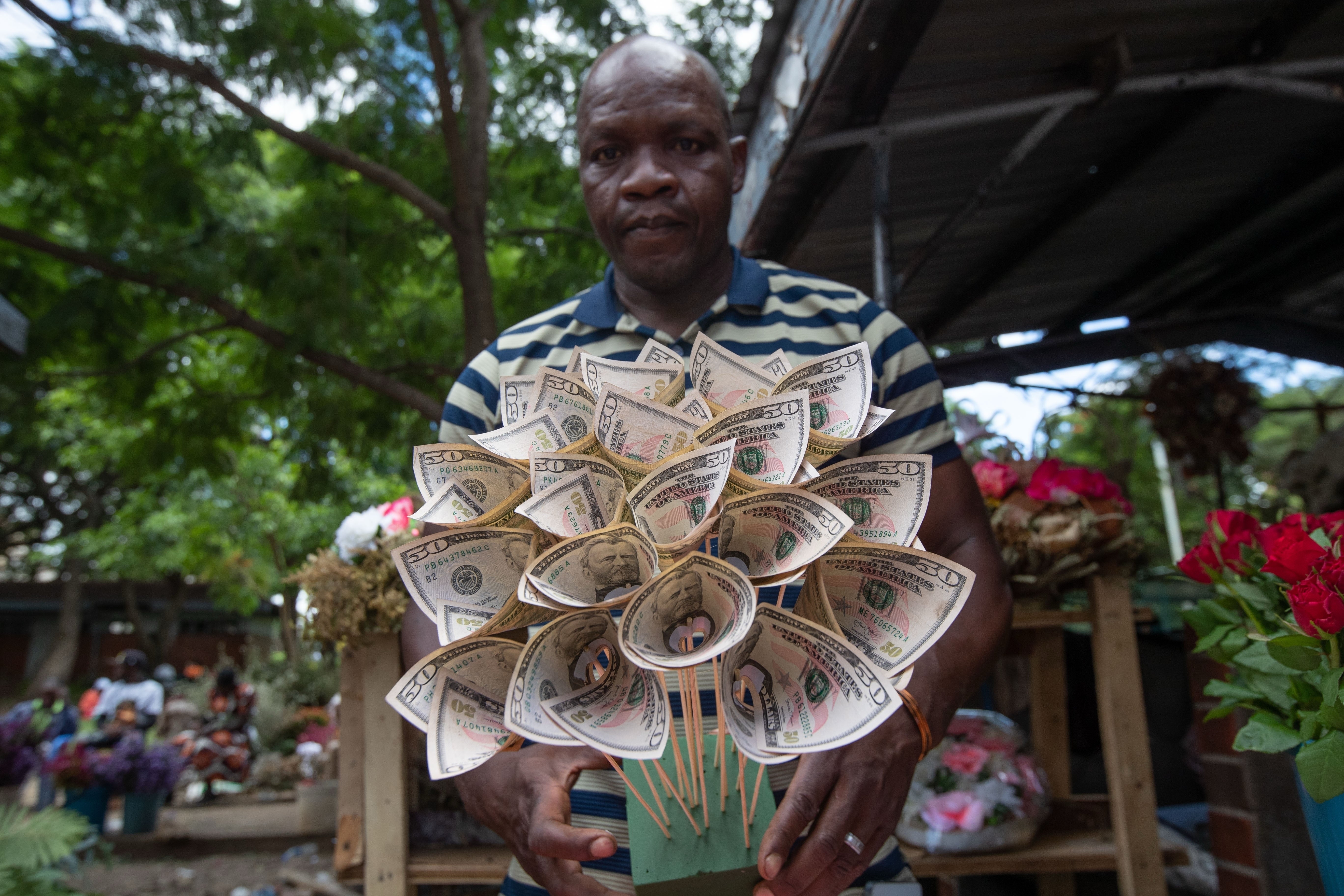 In Zimbabwe, cash bouquets and scrap metal gifts rival flowers as ...