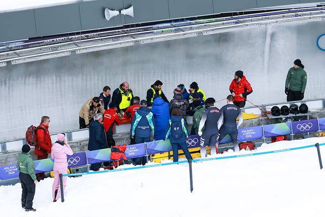 Bobsleigh pilot hospitalised after horror crash at Winter Olympics ...
