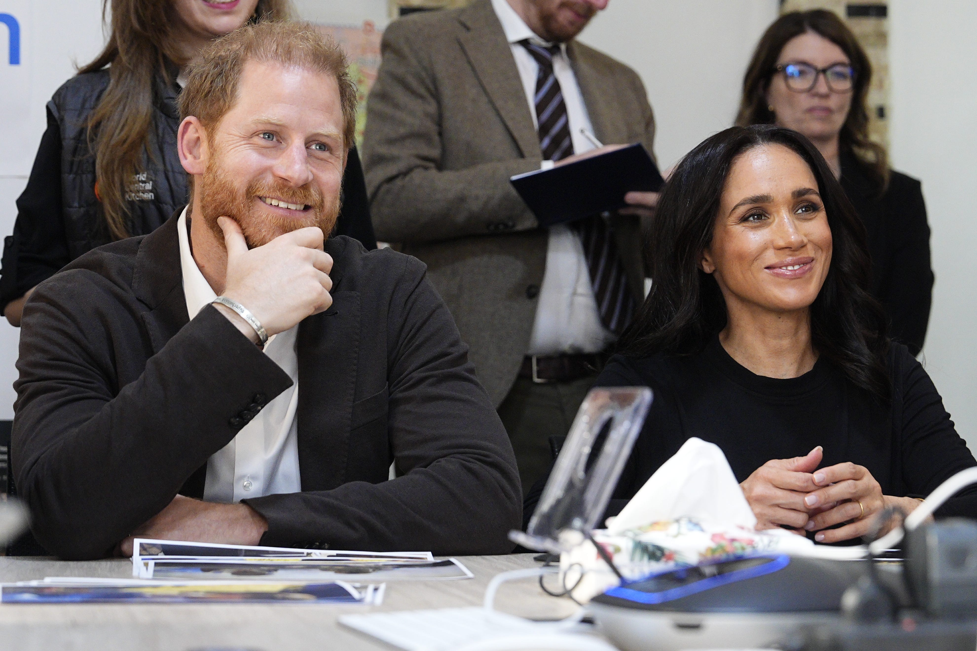 Sussexes visit World Central Kitchen in Jordan to hear of Gaza aid ...